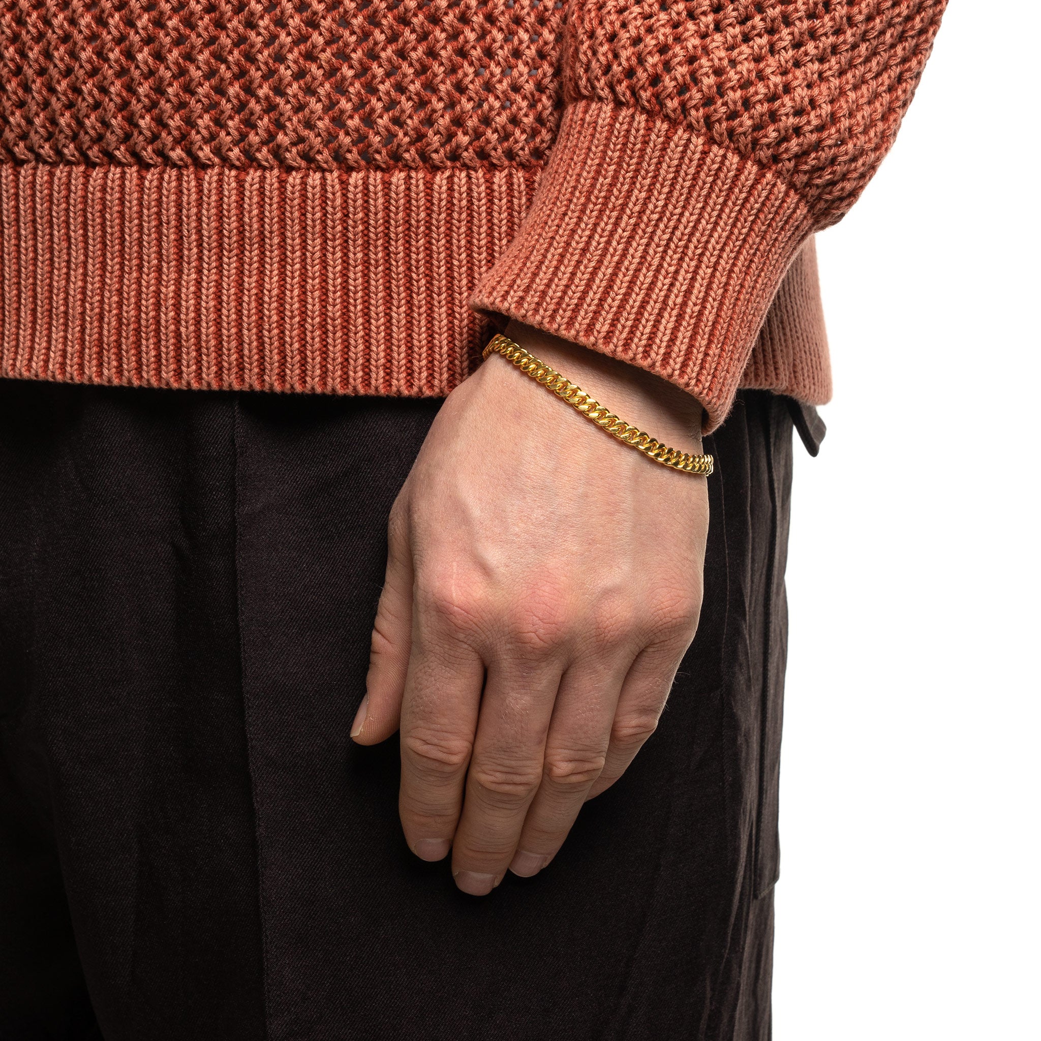 5mm Cuban Link Bracelet 14K MAPLE