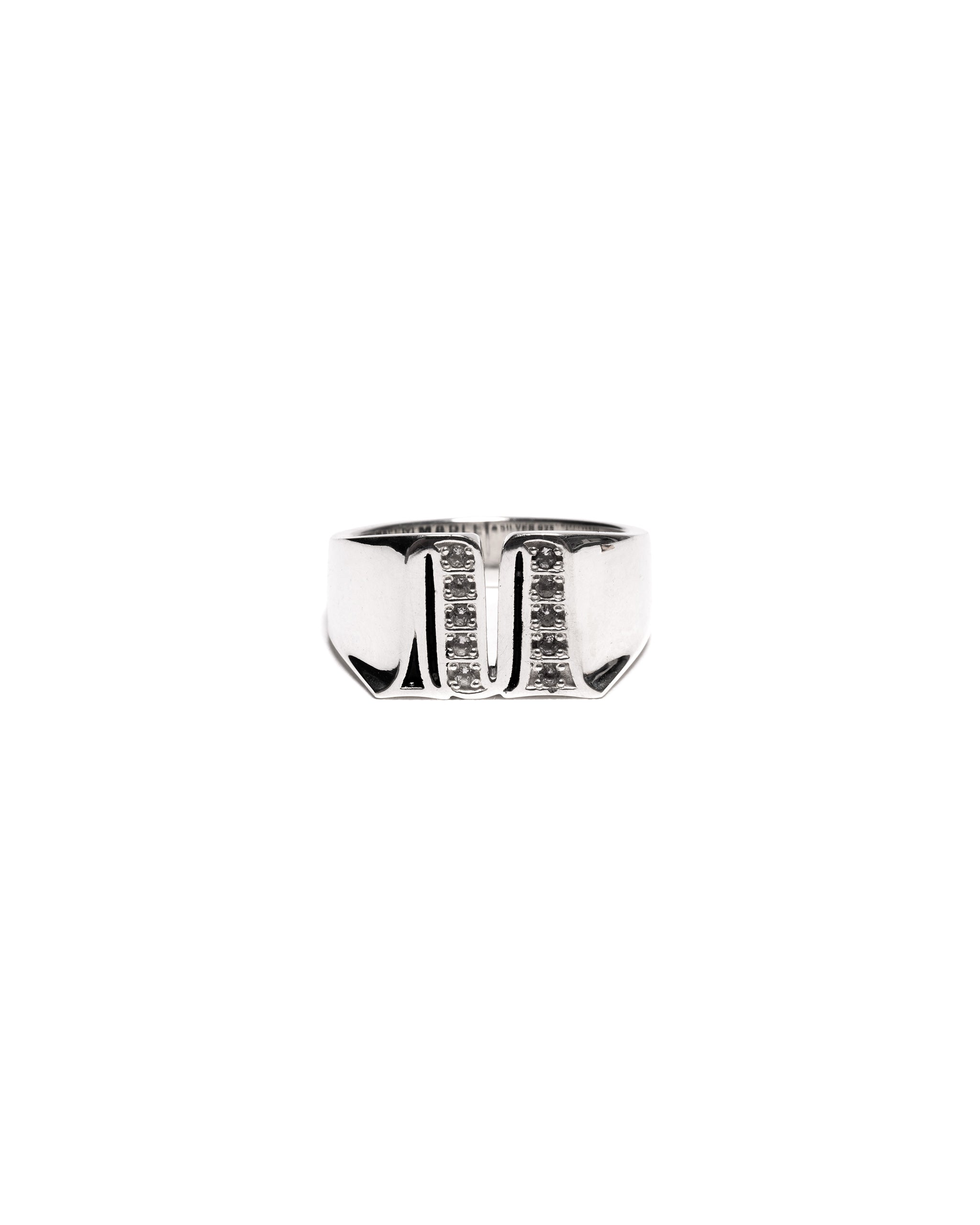 M Signet Ring (Silver 925/Topaz) – MAPLE