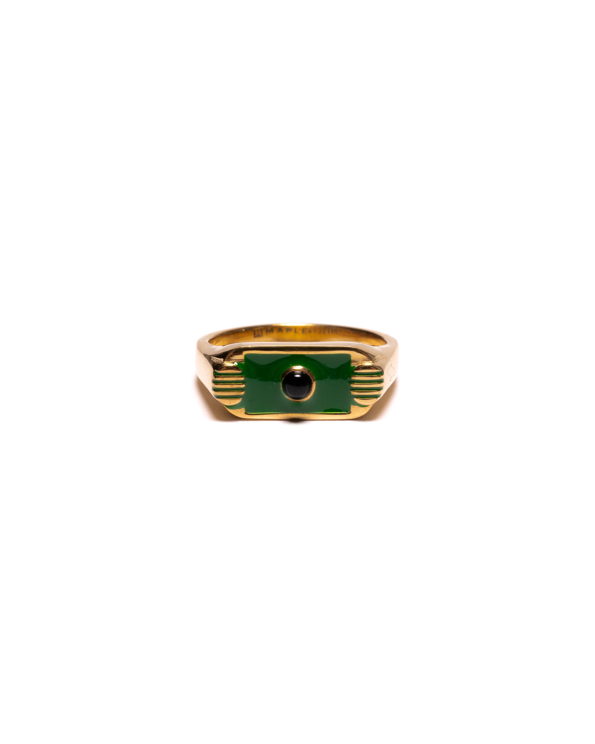 Unruly Ring (14K Gold/Resin/Onyx) – MAPLE